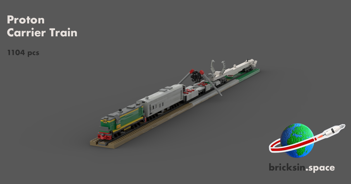 Proton Carrier Train - 1:110 scale LEGO model