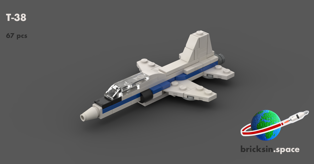 T-38 - 1:110 scale LEGO model